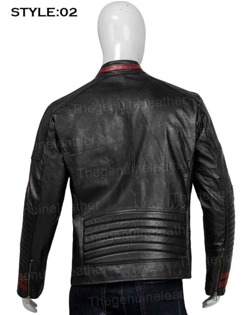 Men N7 Mass Effect 3 Gaming Biker Leather Jacket